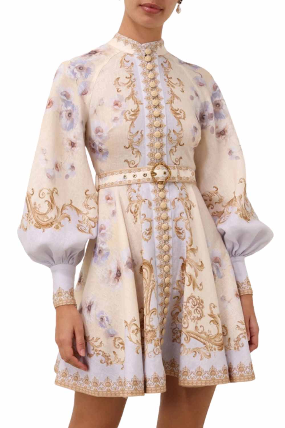 Zimmermann Hypnotic Buttoned Mini Dress